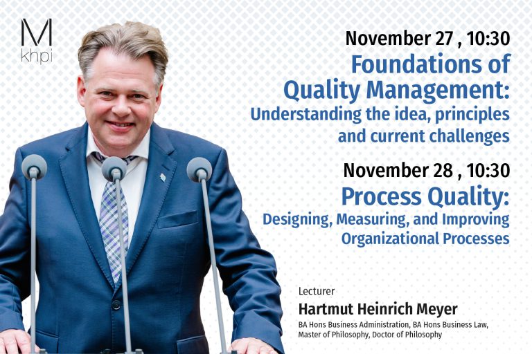 Online guest lectures on quality management by Dr. Hartmut Heinrich ...