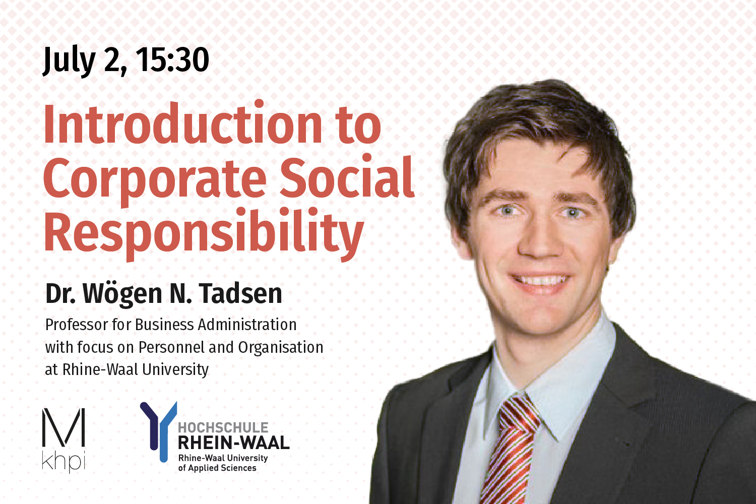 Lecture on Corporate Social Responsibility by a German professor ...